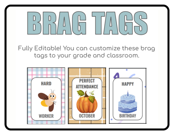 Brag Tags - Tanya LaMacchia - Teacher at Heart